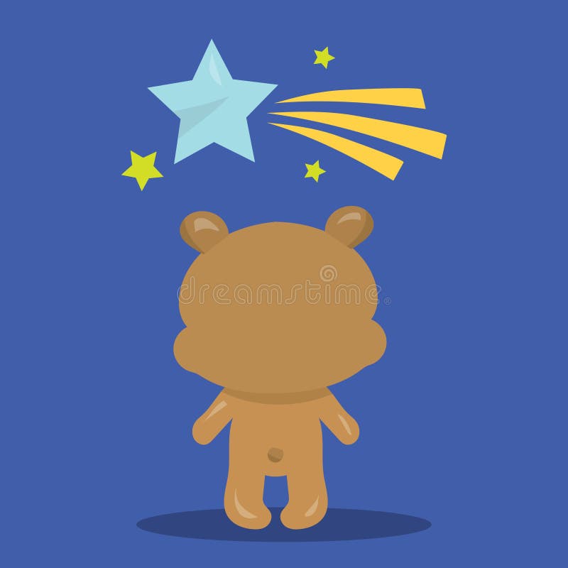 LITTLE BEAR BACK 03 stock vector. Illustration of graphic - 197985515