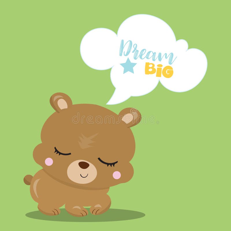 Little bear imagine 06 stock vector. Illustration of vecto - 197985530