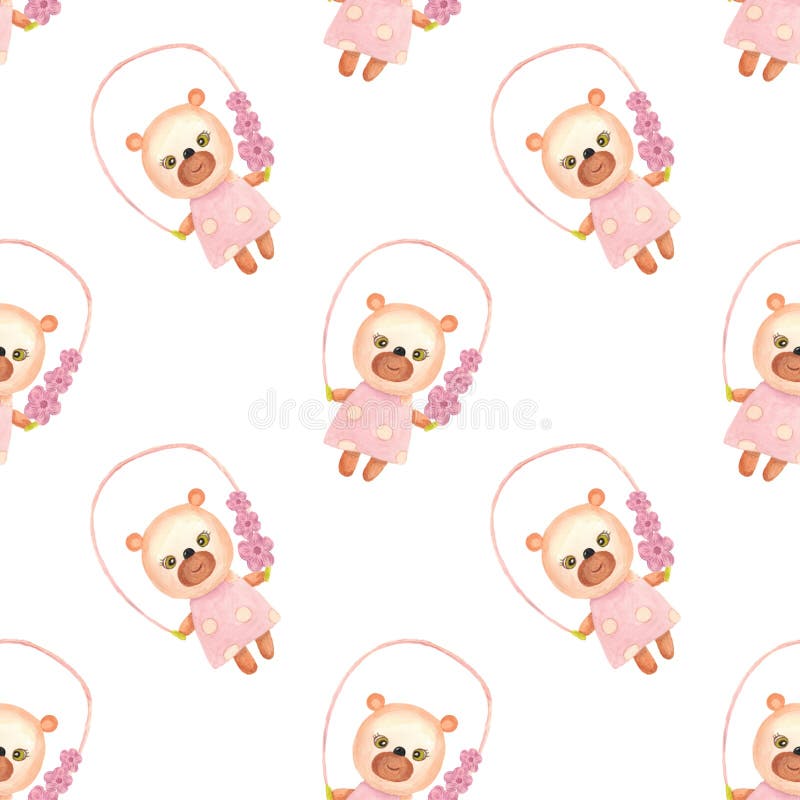 Teddy Bear Wallpaper Painted Stock Illustrations – 116 Teddy Bear ...