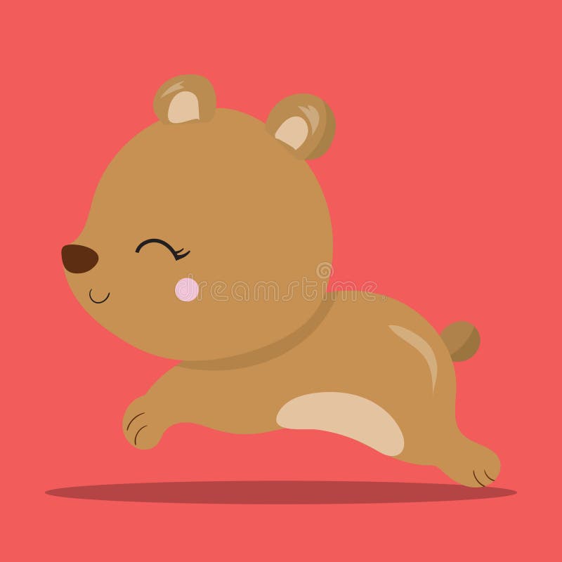 LITTLE BEAR RUN 07 stock vector. Illustration of cartoon - 197985532