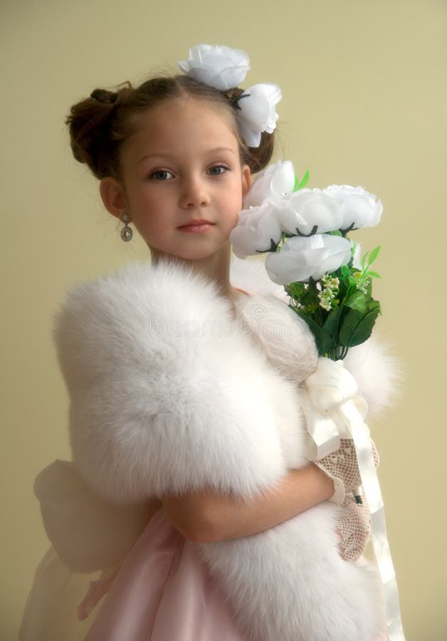 Little beautiful lady stock image. Image of beauty, glamor - 17133507