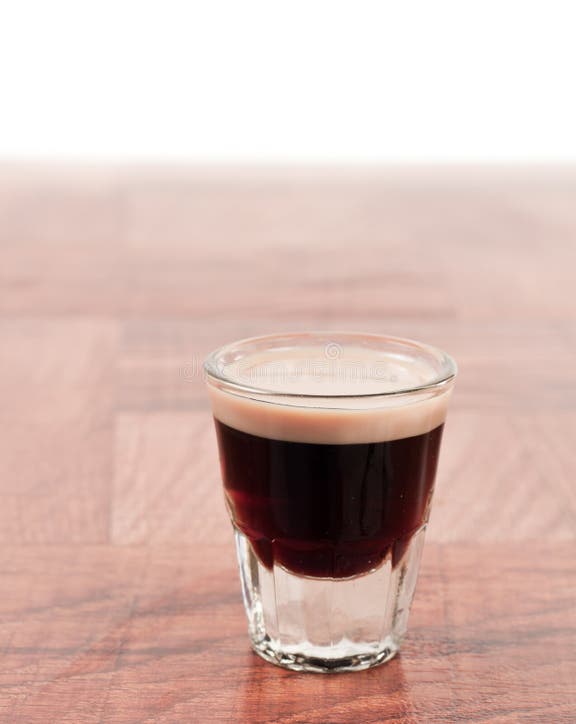 Little beer shot stock image. Image of layer, black, portion - 24708099
