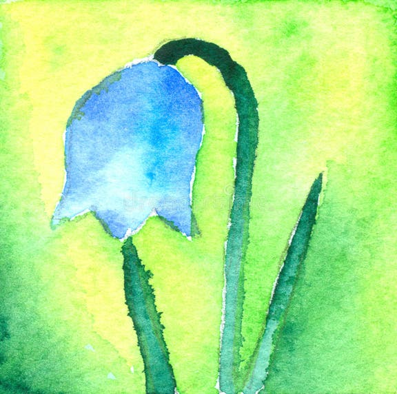 Little Blue Bell stock illustration. Illustration of nature - 27973309