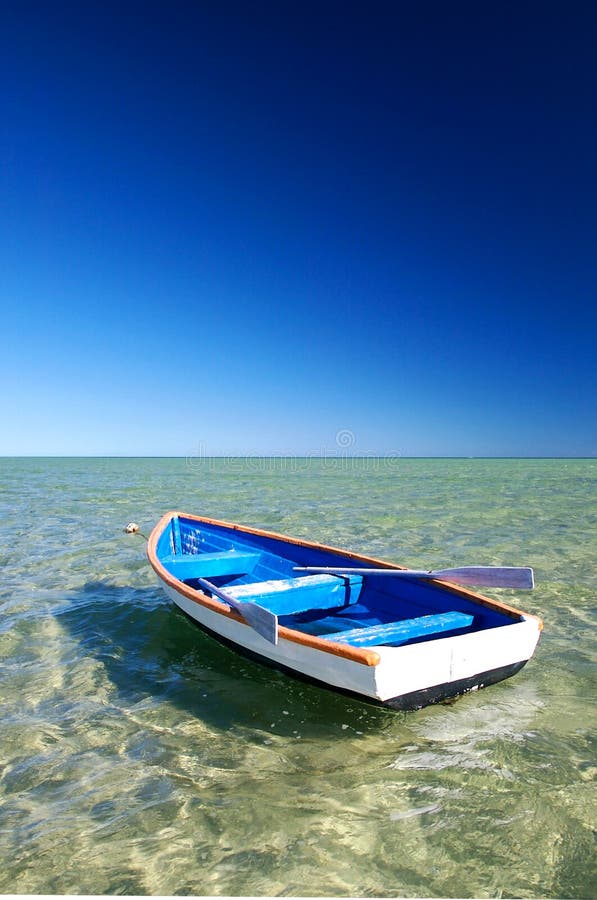 Little Blue Boat stock photo. Image of denham, rowing - 7179266