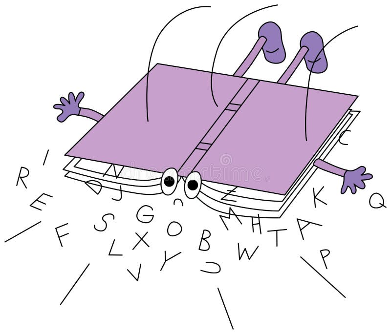 Little Book stock vector. Illustration of book, falling - 92638019