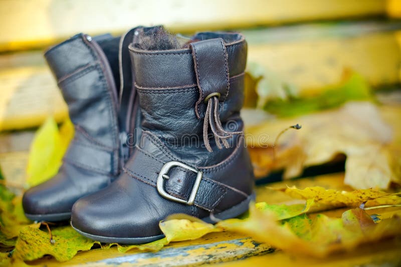 Little Boots stock image. Image of small, shoes, brown - 22501889