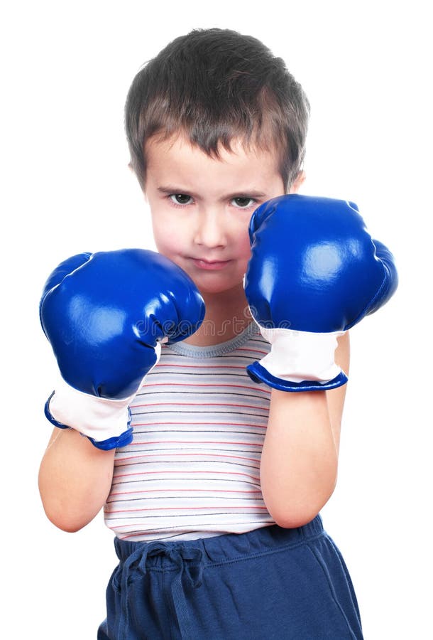 Little boxer stock image. Image of punch, serious, defend - 17896049