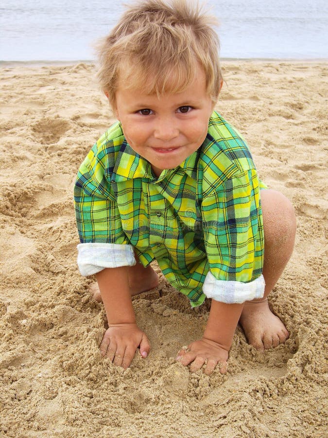 Little boy stock image. Image of happy, outdoor, blue - 18544277