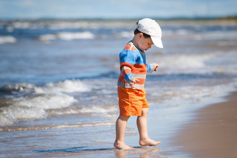 Little boy stock photo. Image of summer, sand, leisure - 23250040