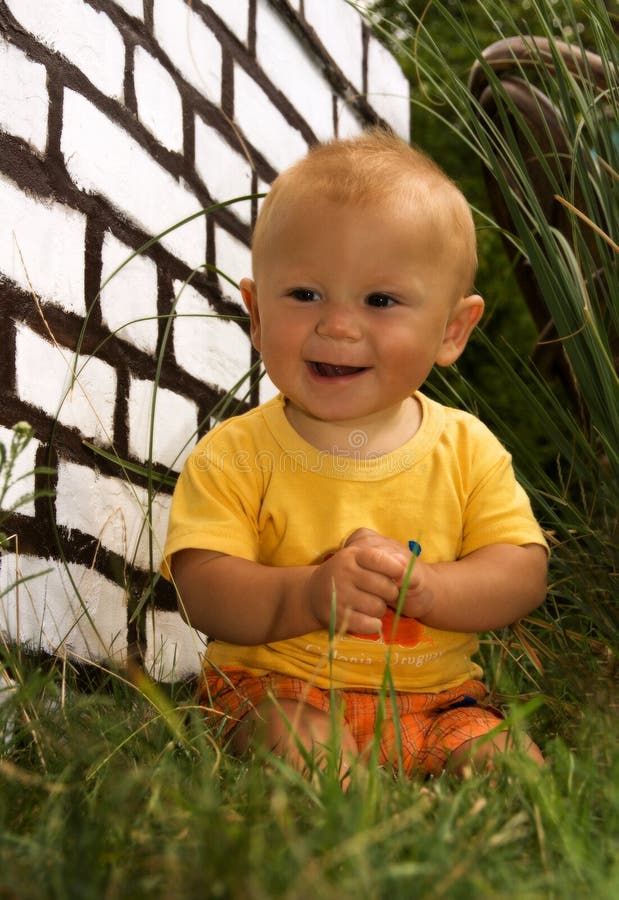 Little boy stock image. Image of year, portrait, beautiful - 26273655