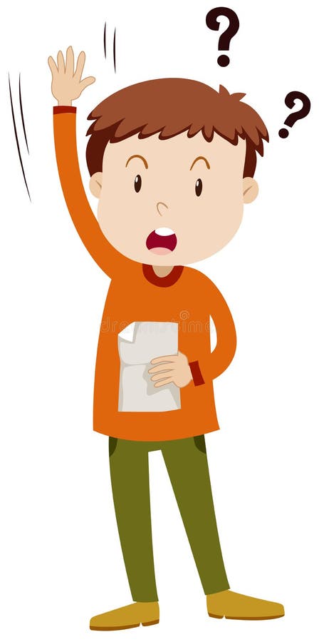 Kid Asking Question Cartoon