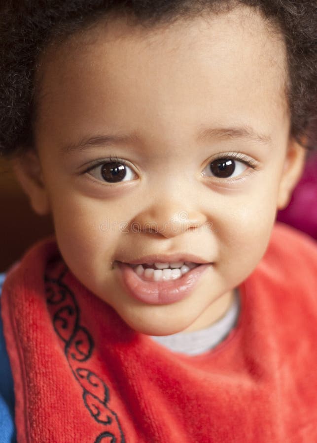 Little boy with bib stock photo. Image of small, cute - 32350952