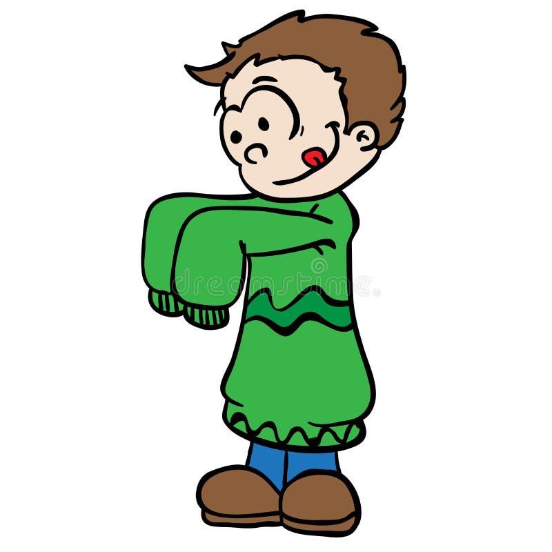 Boy Get Dressed Clip Art