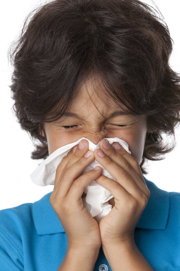 Little Boy is Blowing His Nose Stock Image - Image of child, nose: 33263759