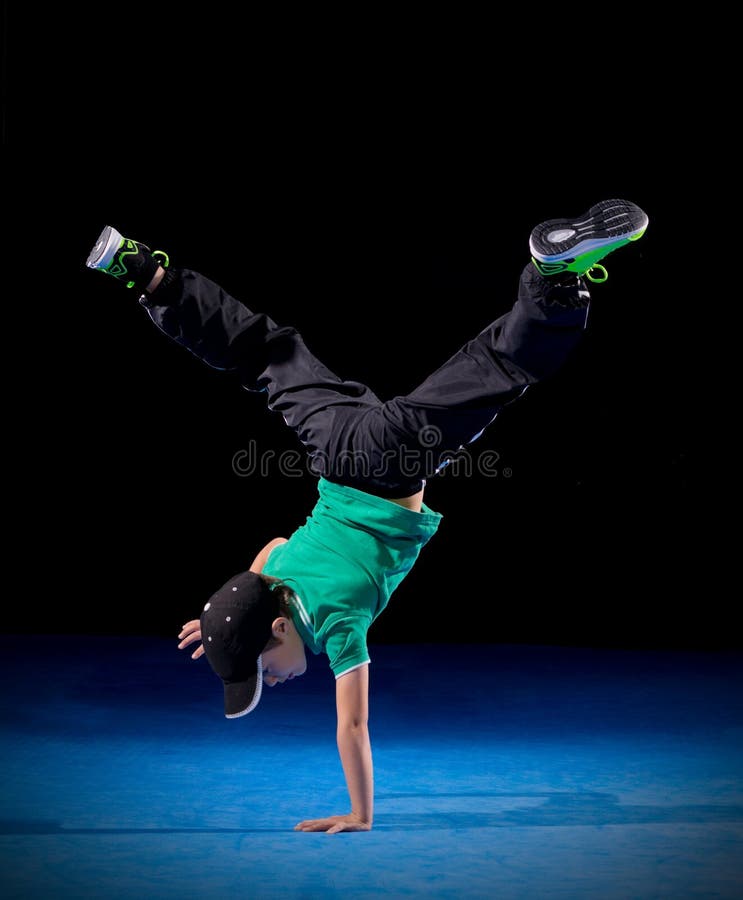 Little boy break dancer stock image. Image of acrobat - 57370877