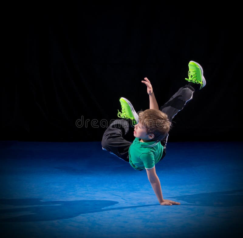 Little boy break dancer stock image. Image of exercising - 57370993