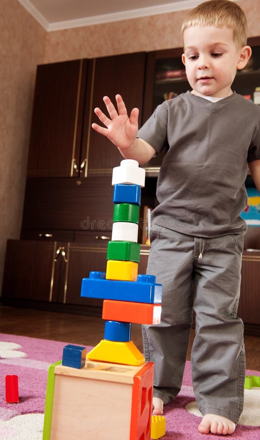 1,249 Little Boy Build Tower Blocks Stock Photos - Free & Royalty-Free ...