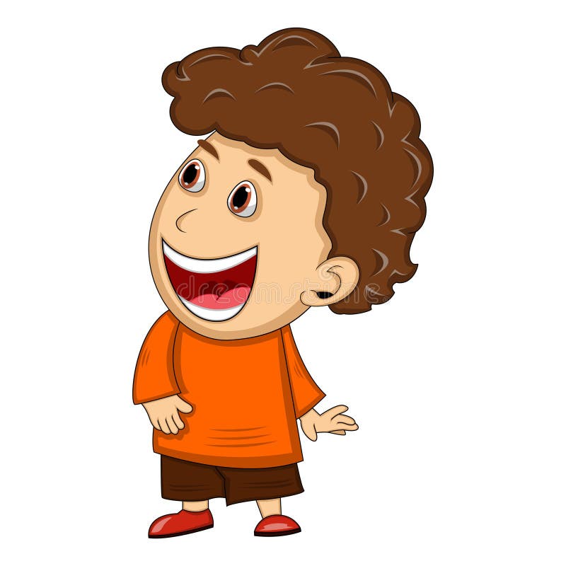 Little boy cartoon stock vector. Illustration of isolated - 68862676