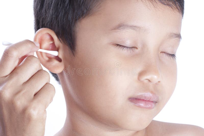 Doctor Examining Little Boy`s Ears. Stock Image - Image of childhood ...