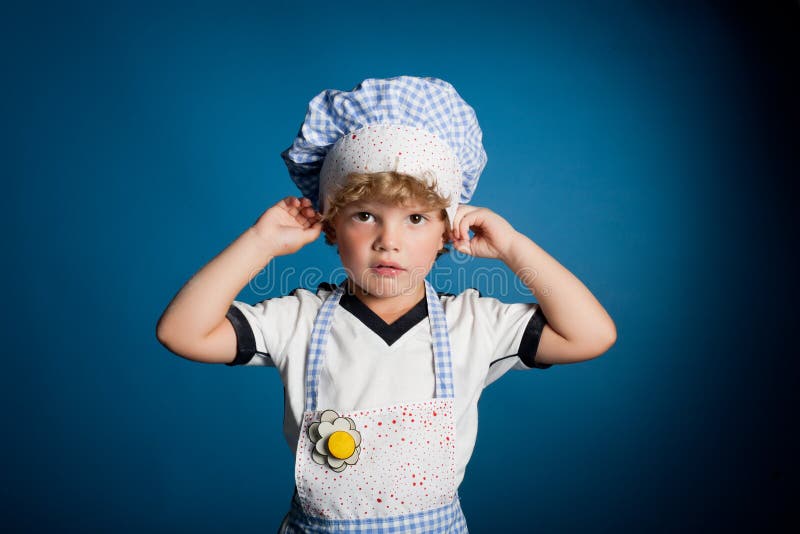 Little boy cook stock image. Image of preparation, flour - 79505029