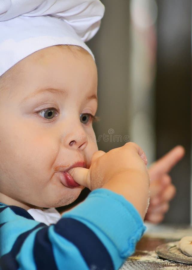 Little cook stock image. Image of expressions, child - 30040483