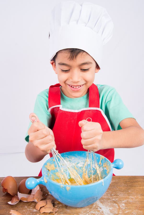 Little Boy Cooking Cake Home Made Bakery Stock Photo - Image of cookies ...