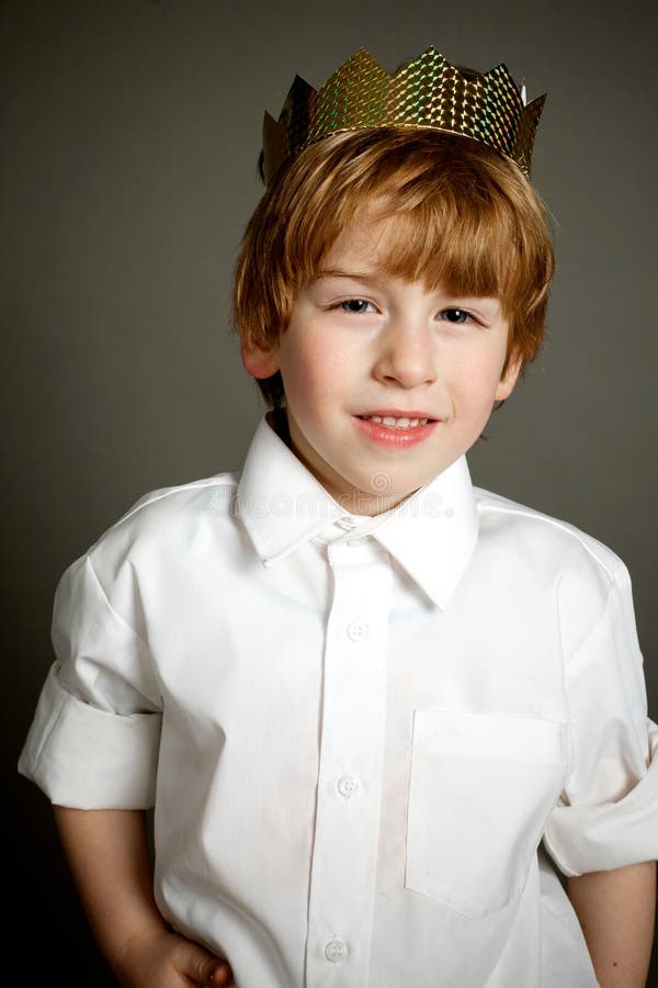 Little king. stock photo. Image of head, holiday, jolly - 13837334