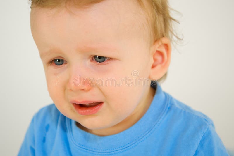 Little Boy Crying stock image. Image of caucasian, face - 10634457