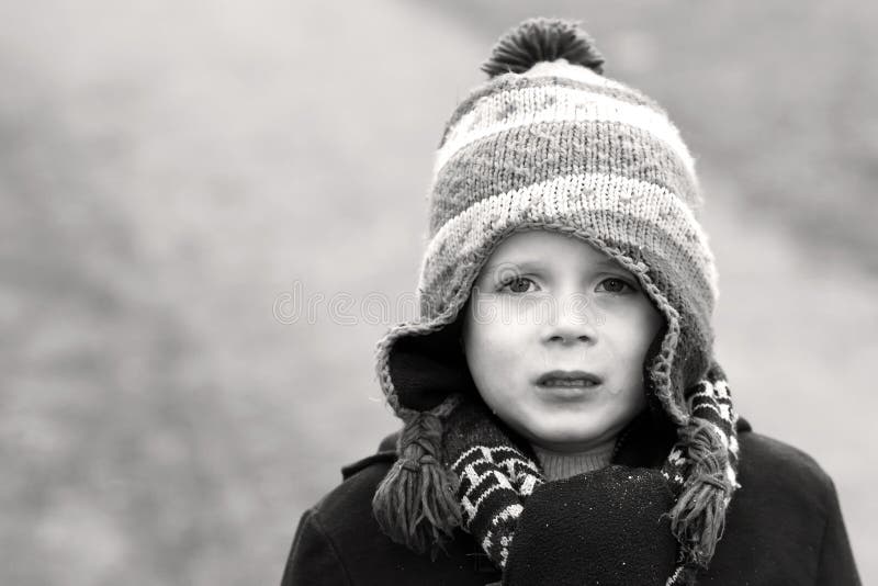Grumpy Little Boy with Sad Bottom Lip Stock Image - Image of lonely ...
