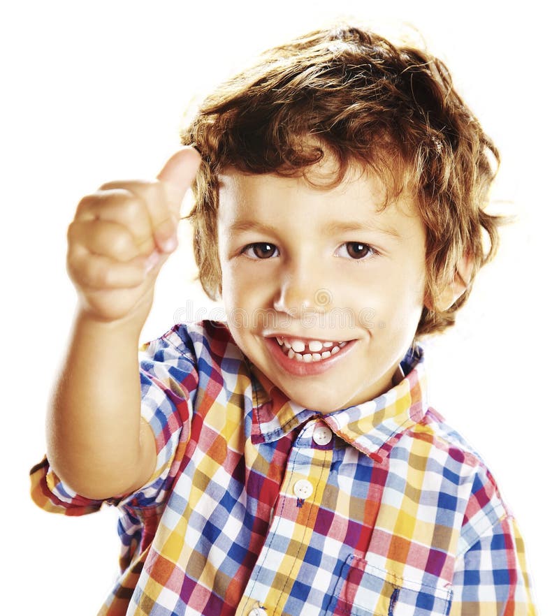 Little boy doing ok stock image. Image of schoolboy, portrait - 26924747