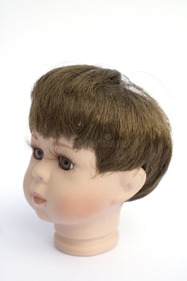 Little Boy Dolly Head immagine stock. Immagine di sfondo - 74235349