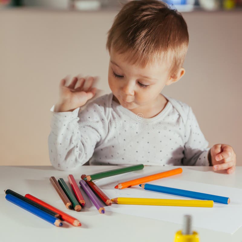 Happy kids drawing stock photo. Image of kids, drawing - 15153738