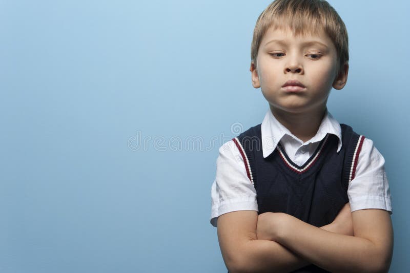 Little Boy an Elementary School Student Stock Image - Image of isolated ...
