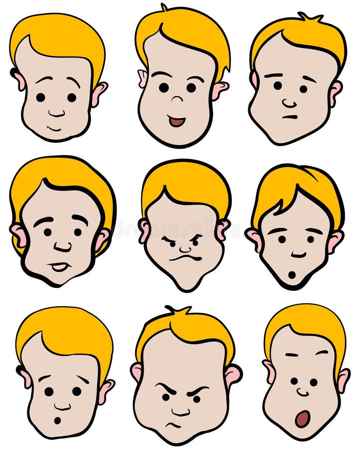 Cartoon Angry Little Boy Expression Stock Illustrations – 1,800 Cartoon ...