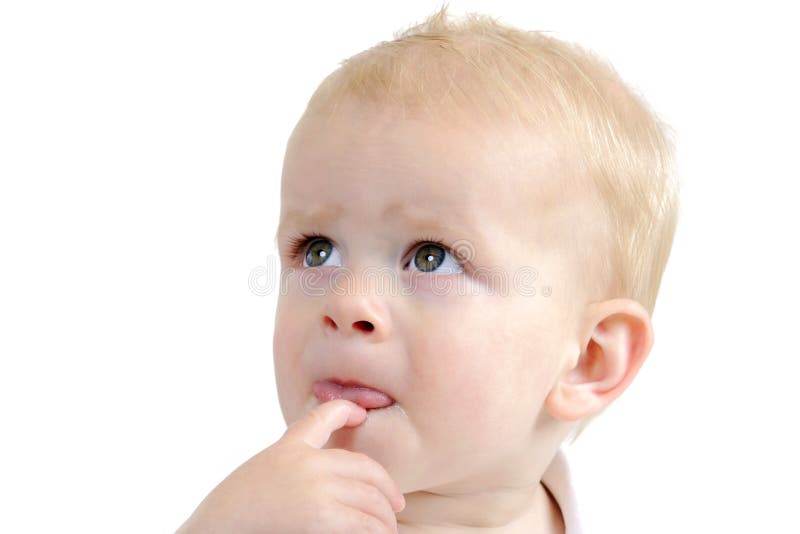 Little boy with expression stock image. Image of expression - 22975477