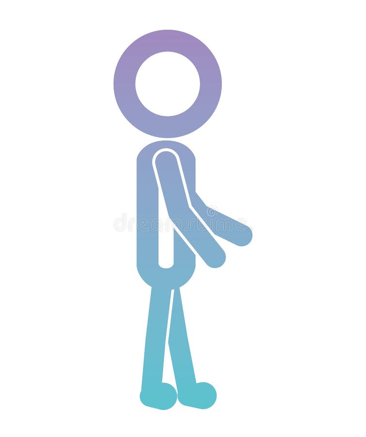 Little Boy Figure Silhouette Stock Vector - Illustration of little ...