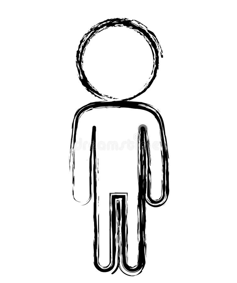 Little Boy Figure Silhouette Stock Vector - Illustration of nice ...