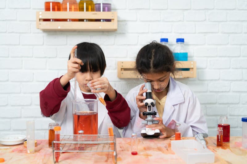 Little Boy in Science Classroom it is the Basis for the Process of ...