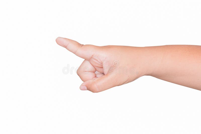 A Little Boy Hand Touches the Virtual Screen. Stock Photo - Image of ...