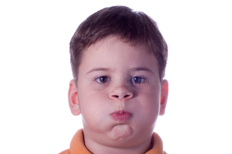 The Little Boy Has Inflated Cheeks Picture. Image: 4529059