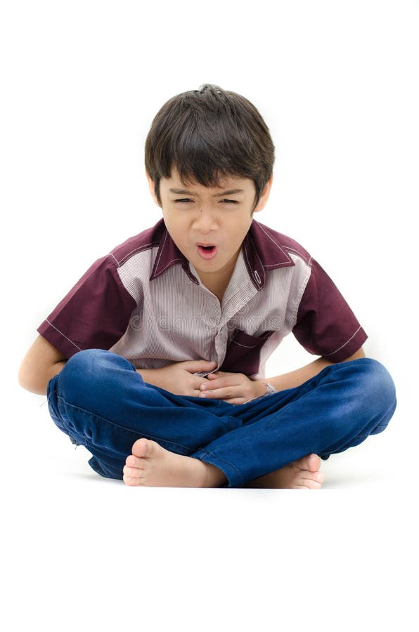Little Boy with Stomach Pain Stock Photo - Image of hurt, infection ...
