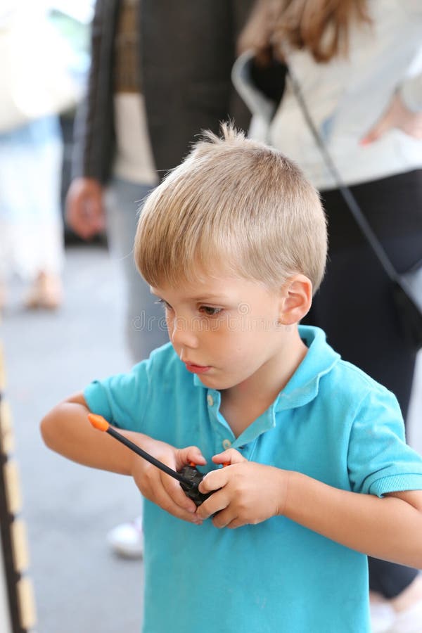 Little Boy Holding a Gaming Controller Stock Image - Image of hobby ...