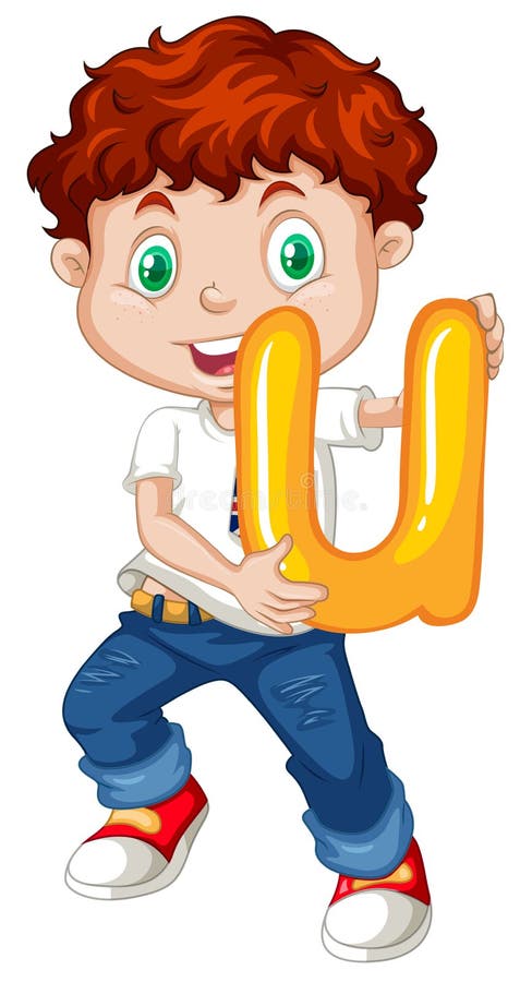 Alphabet Letter U Boy Stock Illustrations – 51 Alphabet Letter U Boy ...