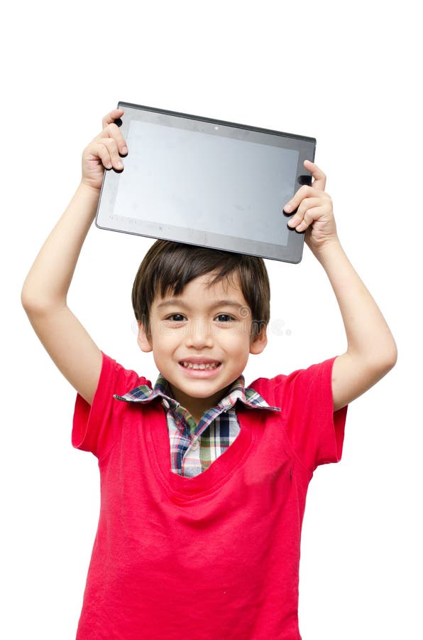 Kids Holding Laptop Computers Stock Photos - Free & Royalty-Free Stock ...