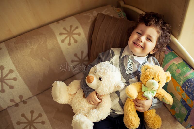 Little boy at home stock image. Image of room, single - 28294293