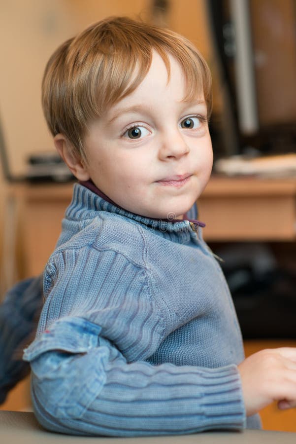 Little boy at home stock photo. Image of face, positive - 37579468