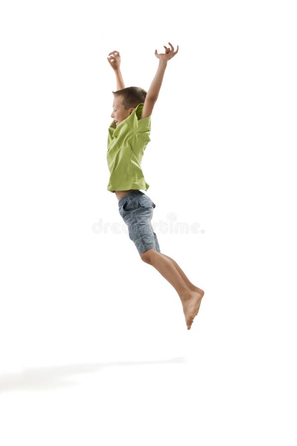 Little boy jumping stock photo. Image of smiling, isolated - 25825898
