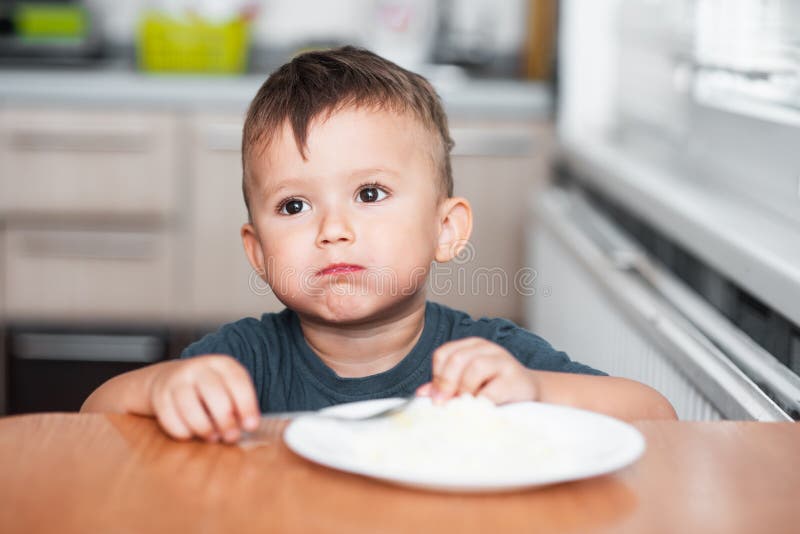 102 Little Boy Eating Rice Happy Face Stock Photos - Free & Royalty ...