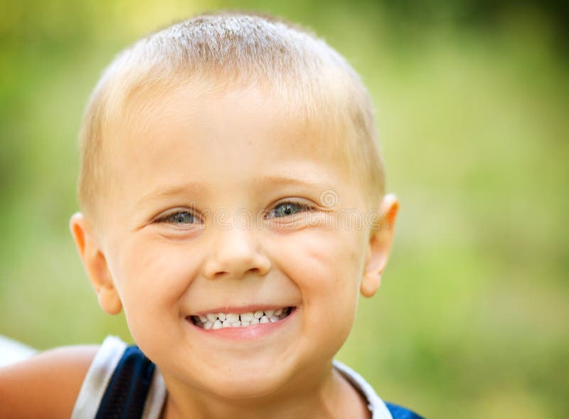 Little Boy Laughing stock image. Image of dental, looking - 26124795