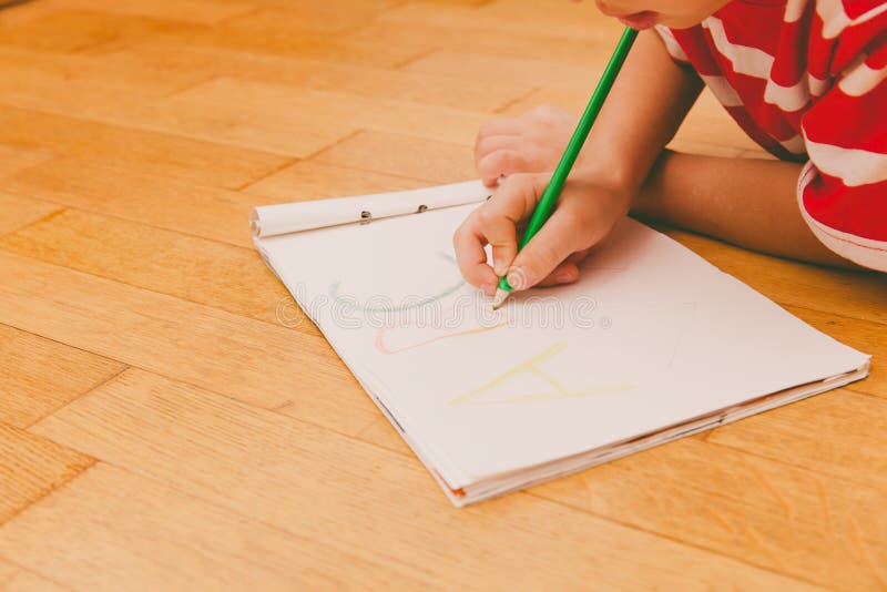 Little Boy Learning To Write Letters Stock Photo - Image of elementary ...